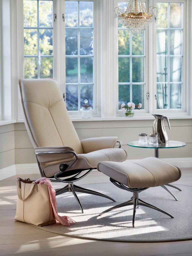 Stressless City High Back Star Base - Design Initial